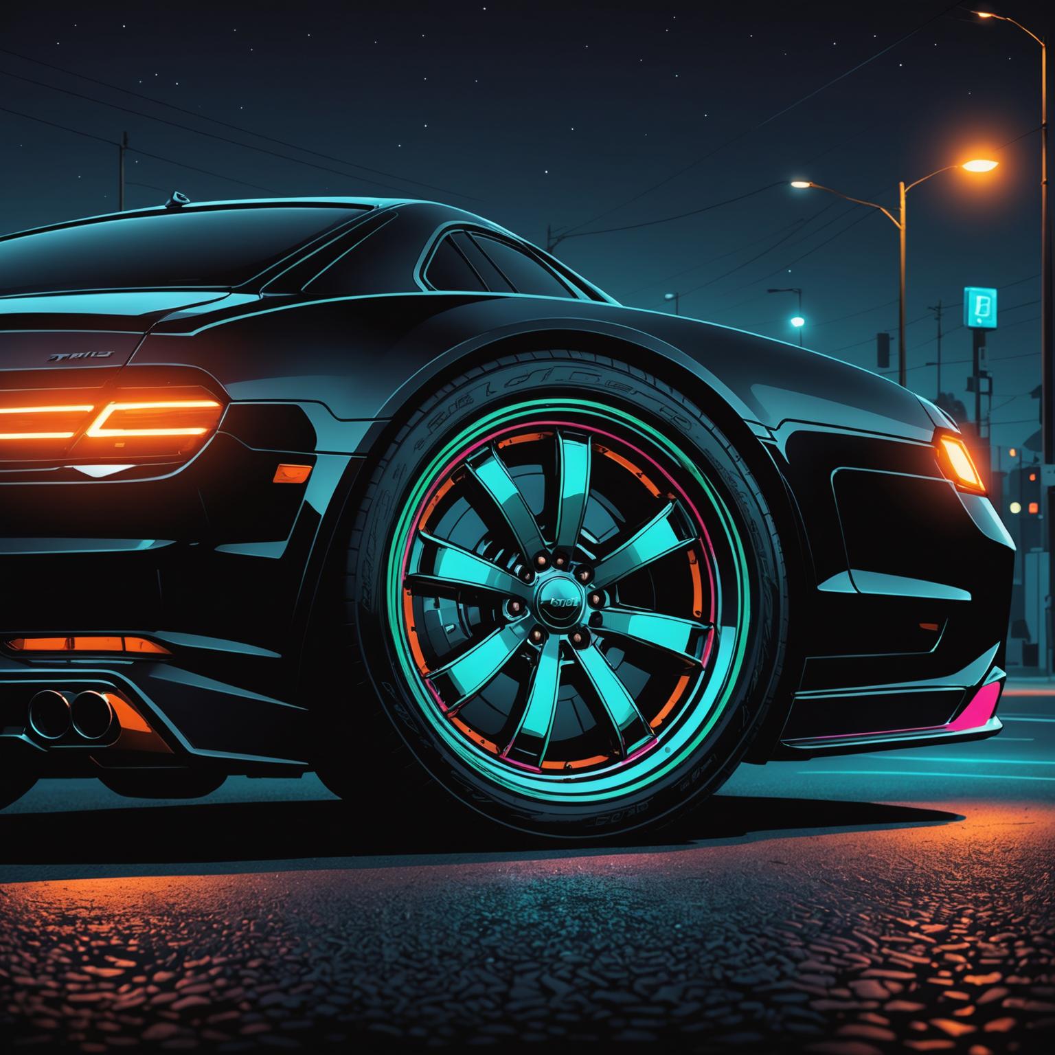 Fluorescent Tire Pressure Caps for Safer Rides